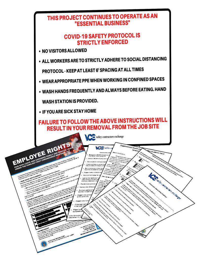Essential Jobsite Notice Packets Available – Valley Contractors Exchange